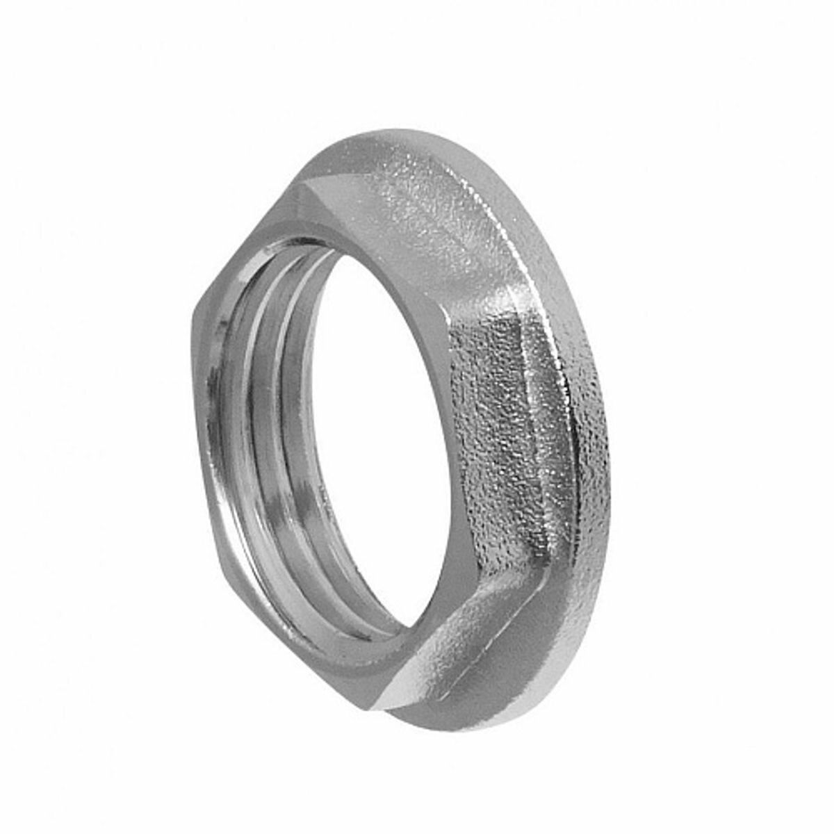 Контргайка никелированная с ребордой ДУ-1/2F ZEISSLER ZSr.167.0204