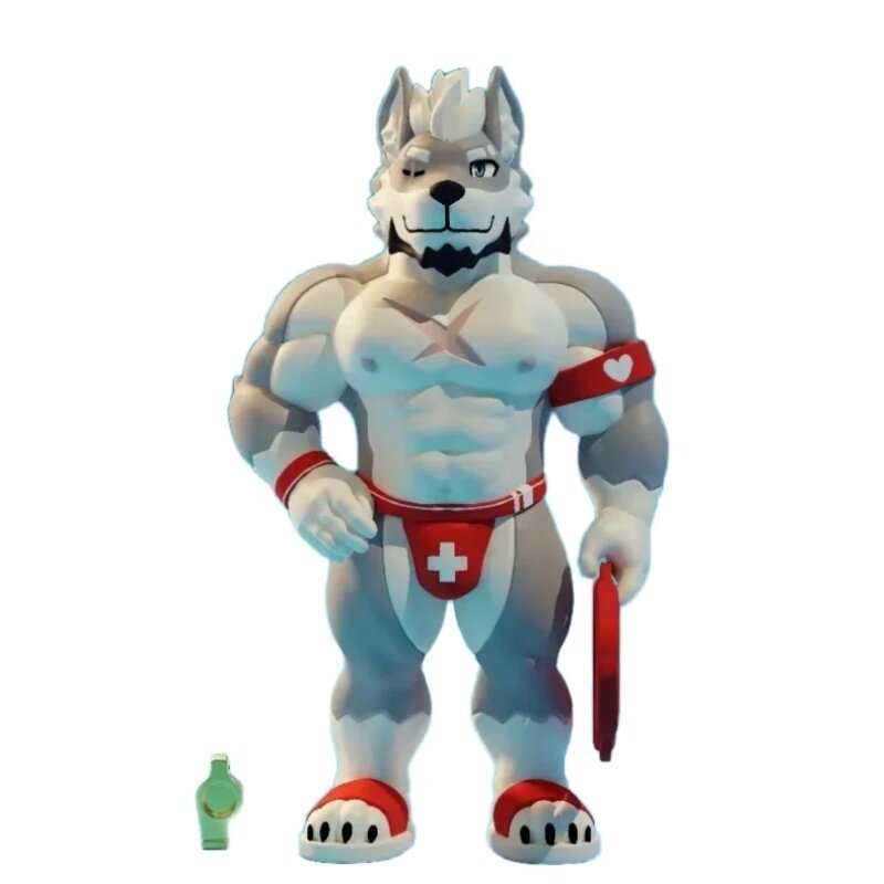 20 см смола Furry Gk Shouchaolaixi волк дядя аниме фигурка Коллекционная модель Orcs гаражный комплект статуя игрушки подарок