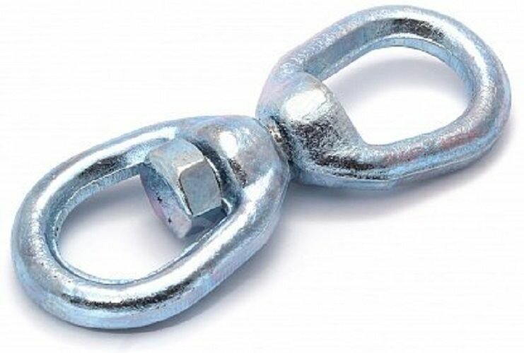 Вертлюг Крепдил петля-петля, 6 мм, оцинкованный