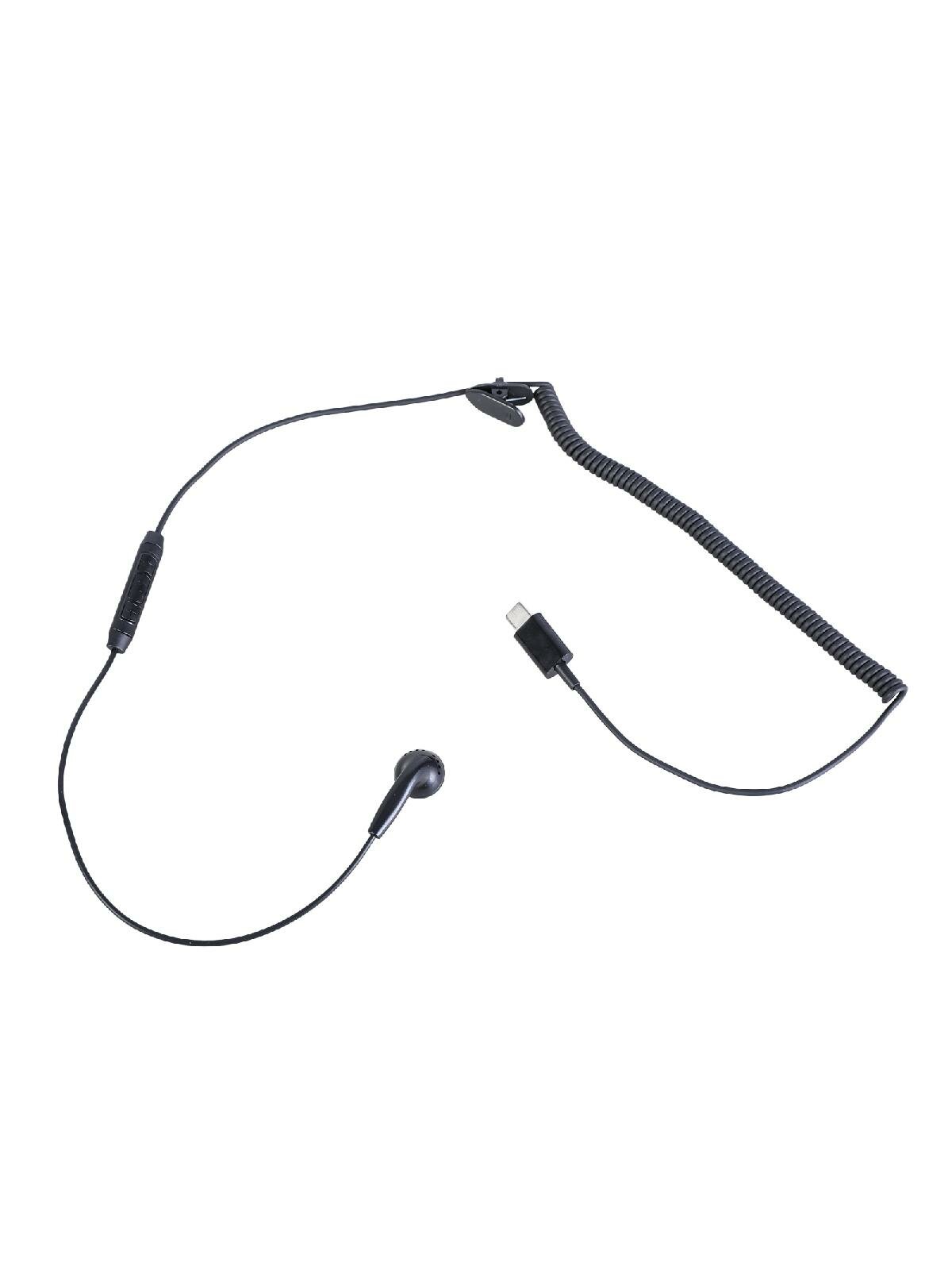 Мононаушники с одним вкладышем для одного уха с микрофонами и диаметром 3,5 мм