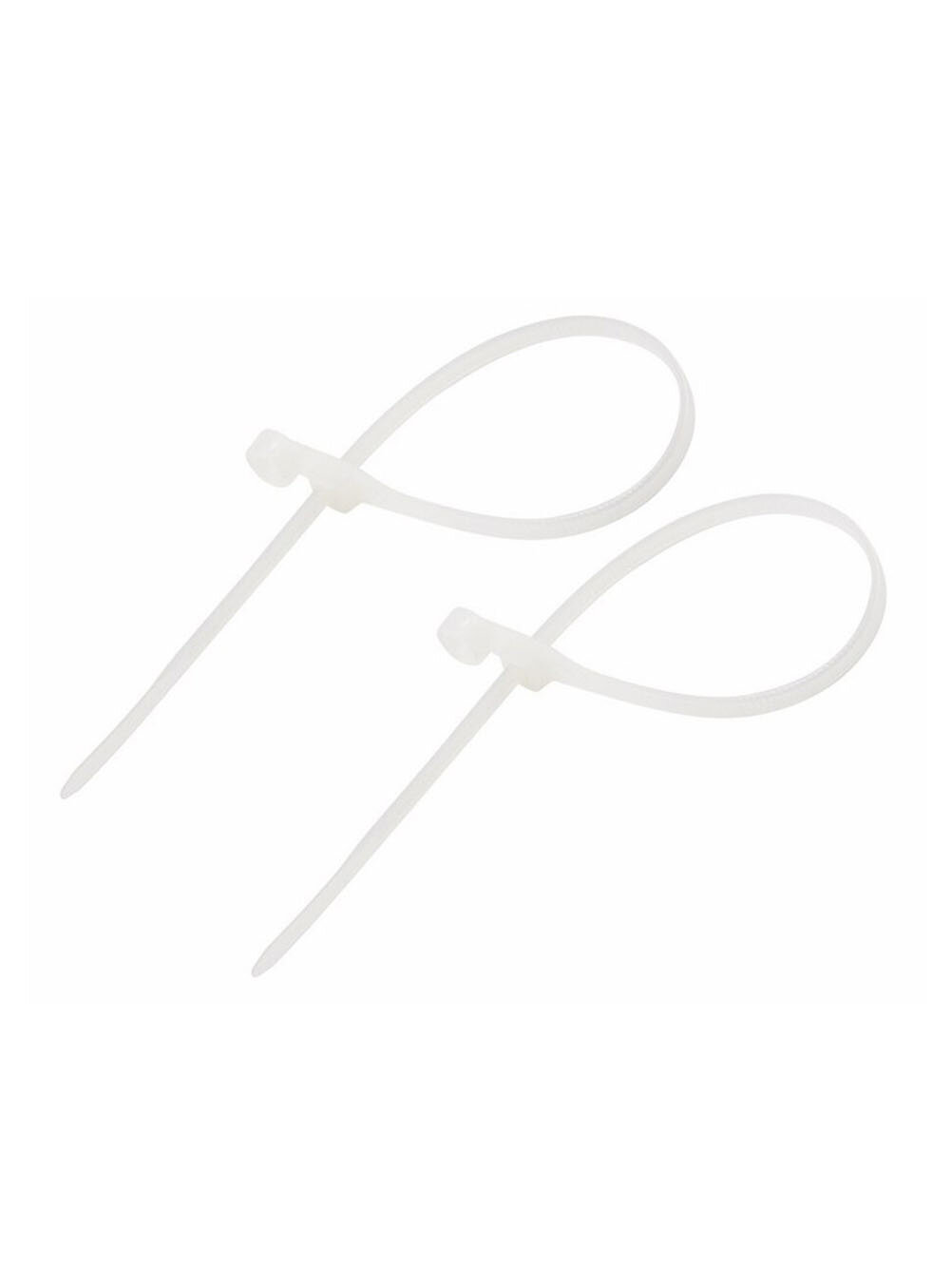 Стяжка кабельная 200х4,3 мм под винт нейлонoвая белая (200 шт.)