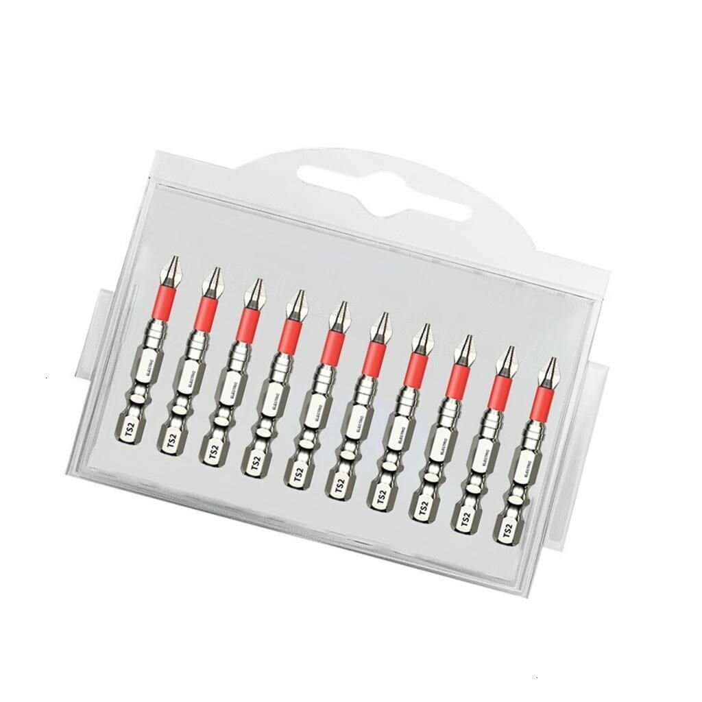 Набор инструментов, 1 комплект из 10 сильных магнитных сверл, крестовина ручной электродрели высокой твердости, электрическая отвертка 50 мм