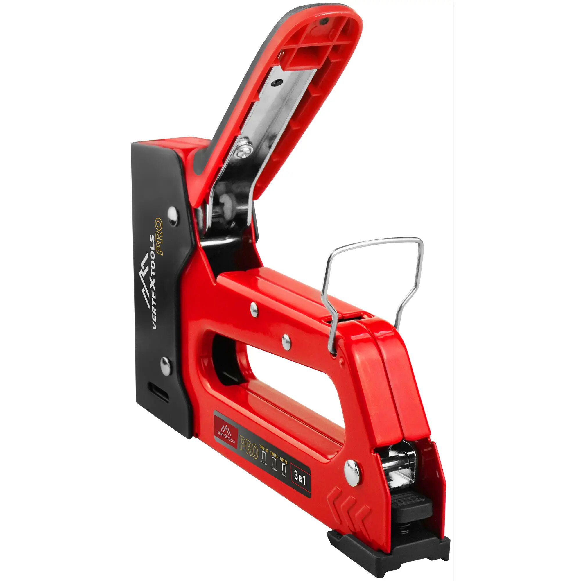 Vertextools 0043-08 ручной степлер для скоб 36/53/140, подходит к материалам 6-14 мм