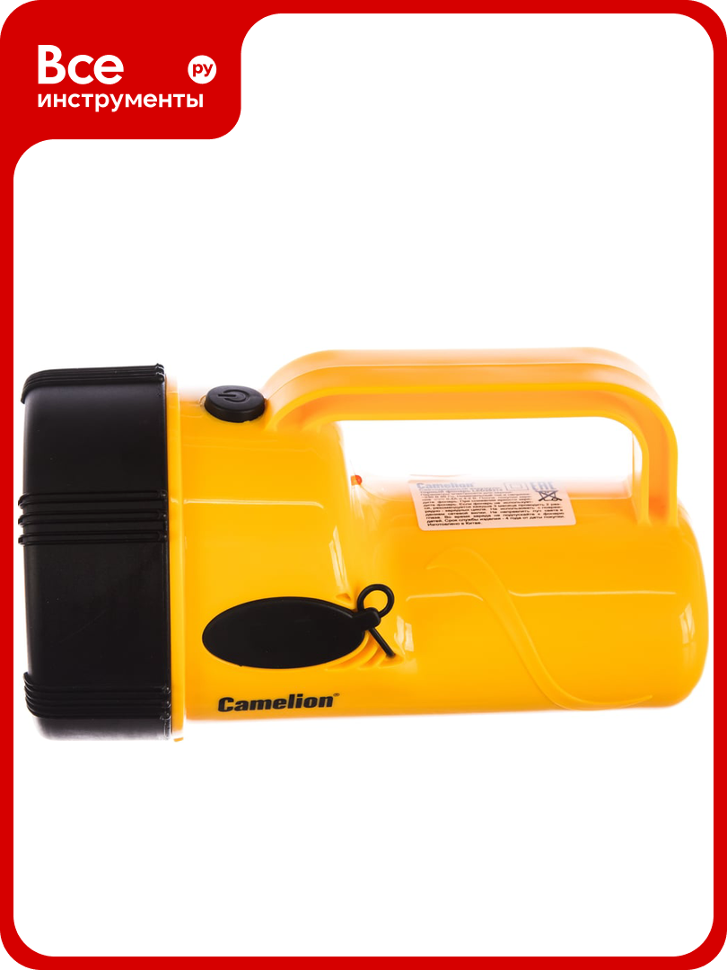 Аккумуляторный фонарь Camelion LED29314, 10471 для заряда аккумулятора