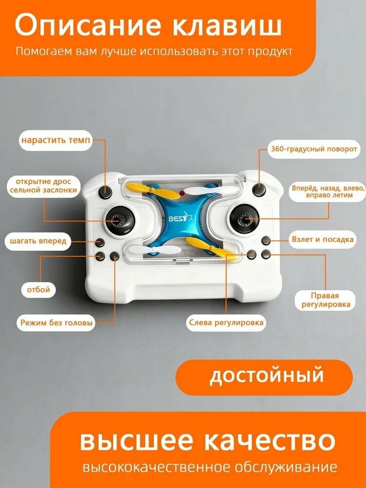 Радиоуправляемый робот, светодиодный, пульт-контейнер, для мальчиков 3-12 лет, голубой — фото 1
