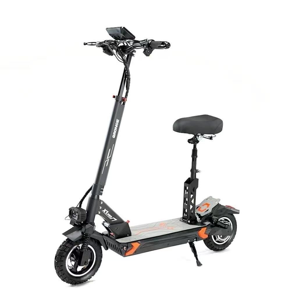 Электросамокат для взрослых с сиденьем MOKWHEEL X1PRO подростковый/Электро самокат 50 км/ч