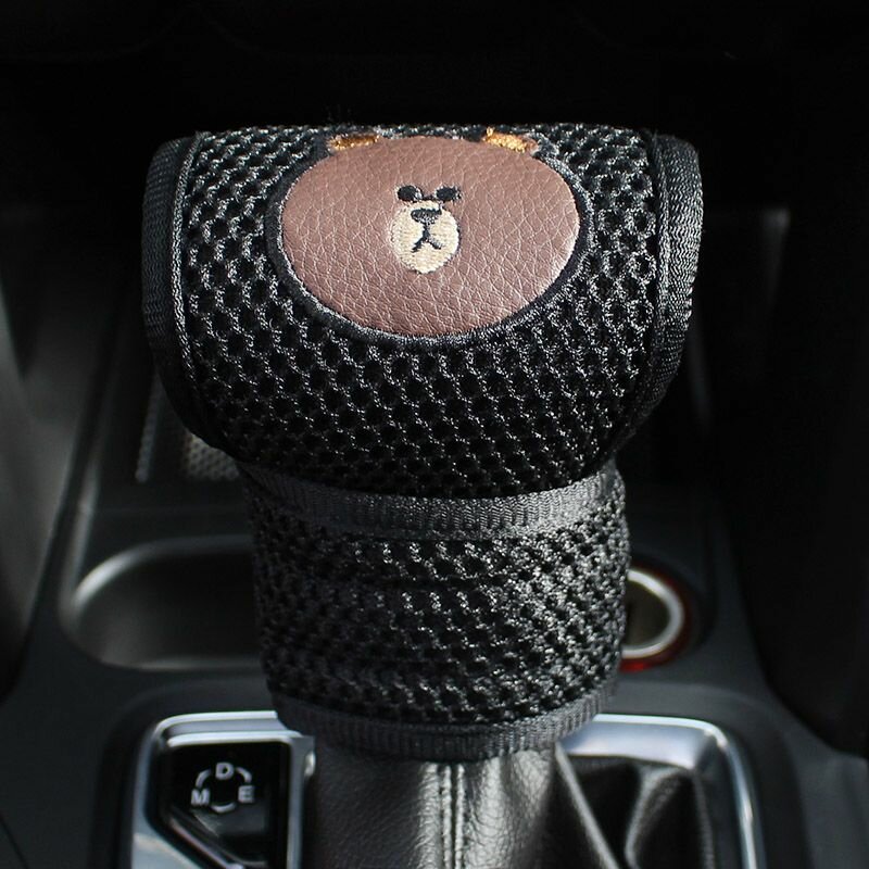 Милый чехол на рычаг переключения передач в виде мультяшного автомобиля, декоративный нескользящий универсальный чехол для автоматической коробки передач, аксессуары для салона автомобиля.