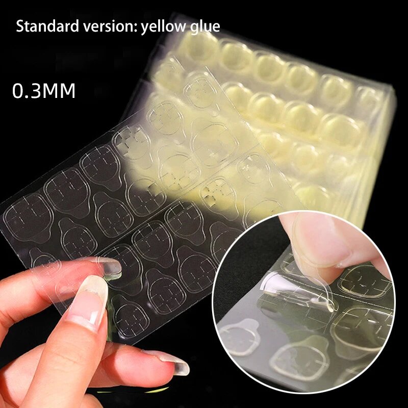 Countonme Ультратонкие прозрачные гелевые полоски для ногтей 10 шт 10 PCS Yellow 0.35mm