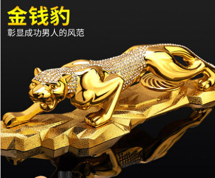 Леопардовый автомобильный парфюмерный орнамент, креативное украшение для автомобиля, аксессуары для интерьера автомобиля, держатель для автомобильного парфюма в виде леопарда