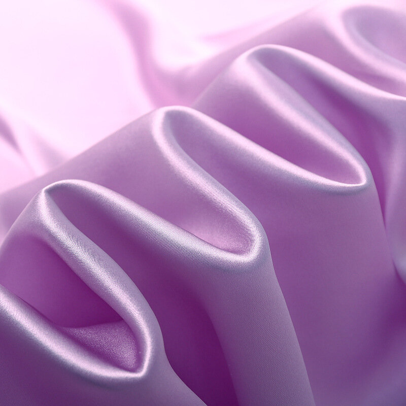 Простой креп-сатин 16/19 монме, ширина 114 см, 100% шелк тутового дерева, полный шелковый материал для оптовой одежды