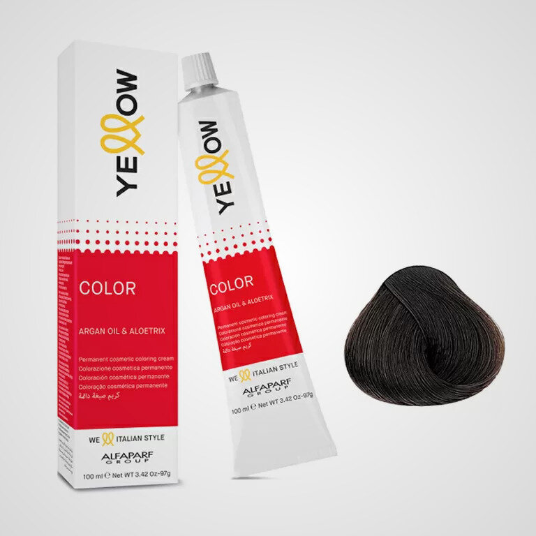 Ye Color Перманентная крем краска 6.00 100 мл YELLOW PROFESSIONAL Ye Color Permanent Coloring Cream Краска 100 мл