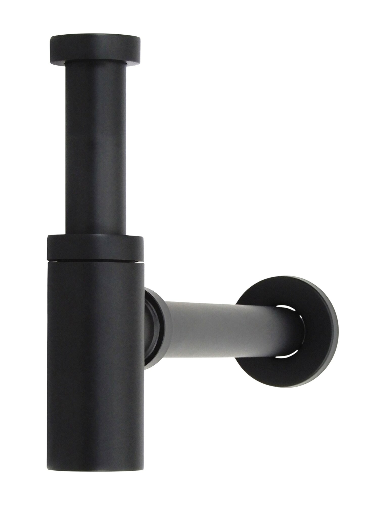 Сифон для раковины в ванную AICITY К0089 черный матовый, без выпуска