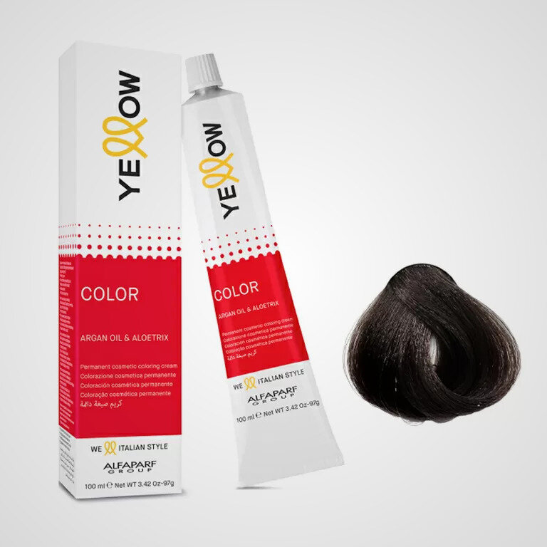 Ye Color Перманентная крем краска 6.51 100 мл YELLOW PROFESSIONAL Ye Color Permanent Coloring Cream Краска 100 мл