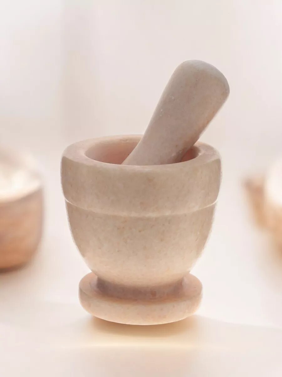 Ступка с пестиком для специй Remecoclub каменная, 200 мл