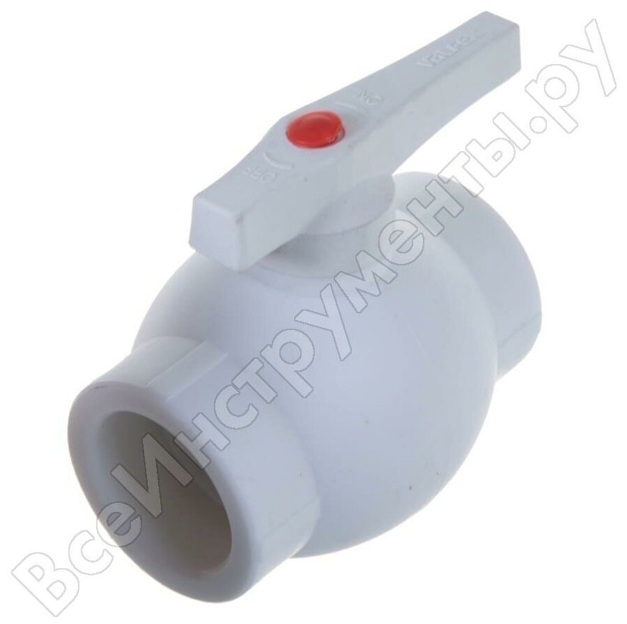 Шаровый кран VALFEX PP-R белый, 40 мм 10144040 007-7666