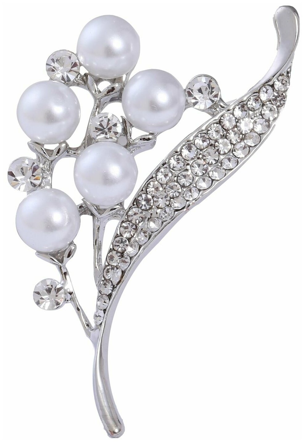 Брошь, жемчуг имитация