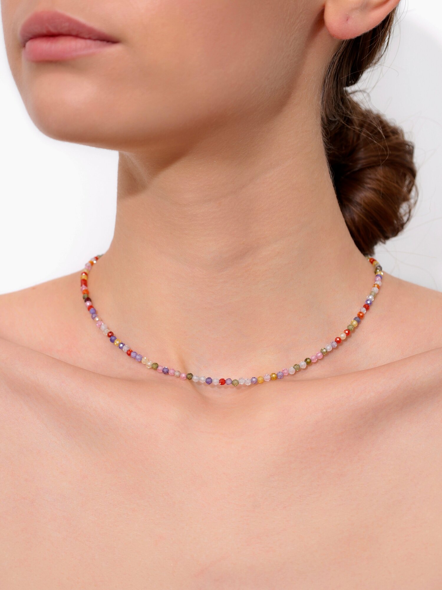 Чокер, фианит