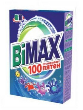 Набор из 3 штук Стиральный порошок BiMax 100 пятен 400гр