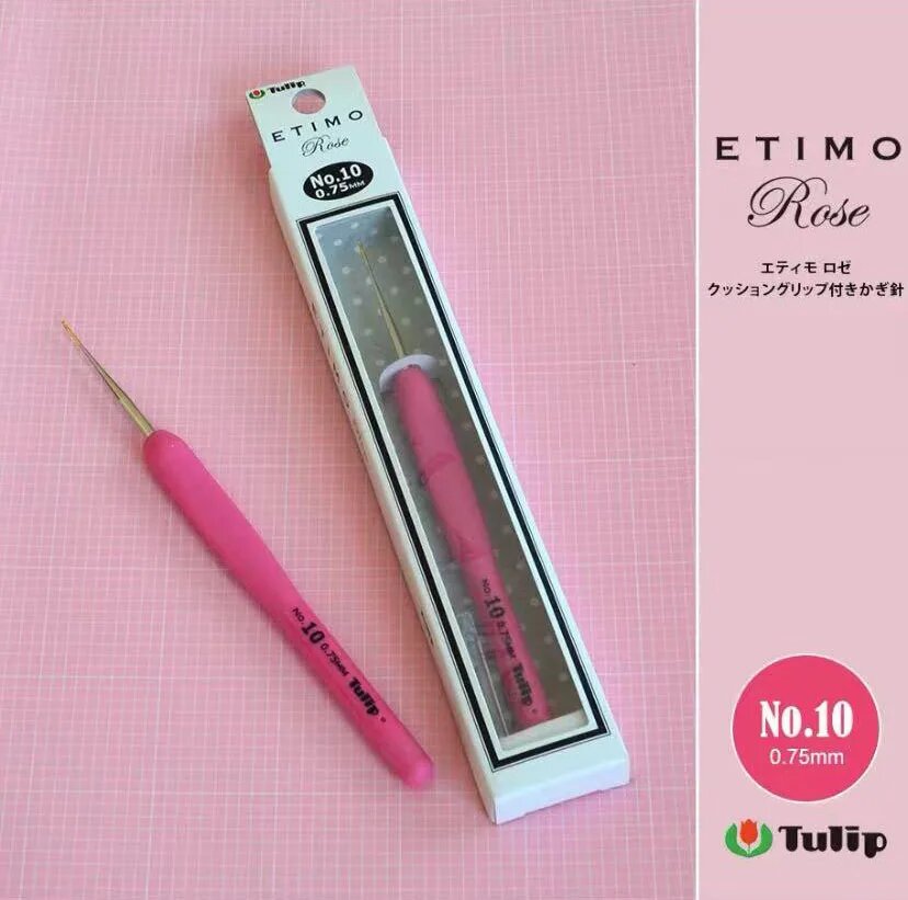 Крючки для вязания Tulip Etimo Rose алюминиевые