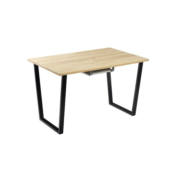 Стол АТЛАНТ-01 1100/1500*700х750 Дуб Небраска/Опора атлант-черный