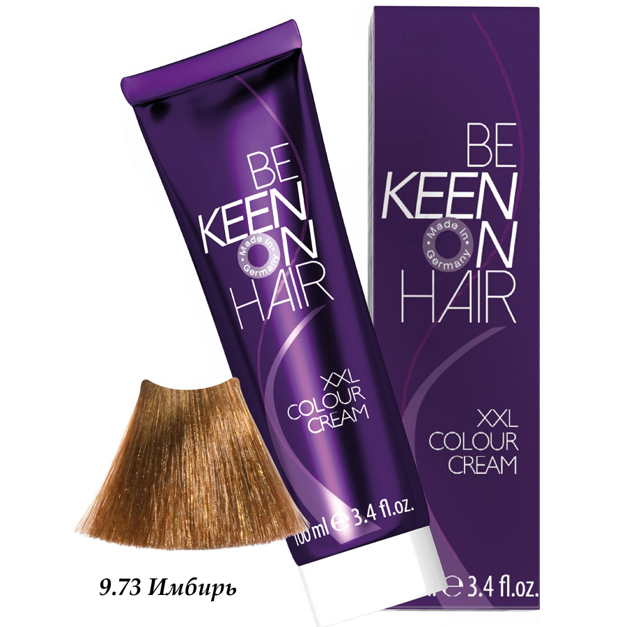 KEEN Крем-краска для волос 9.73 Имбирь/Ingwer Профессиональная краска KEEN COLOUR CREAM, 100мл