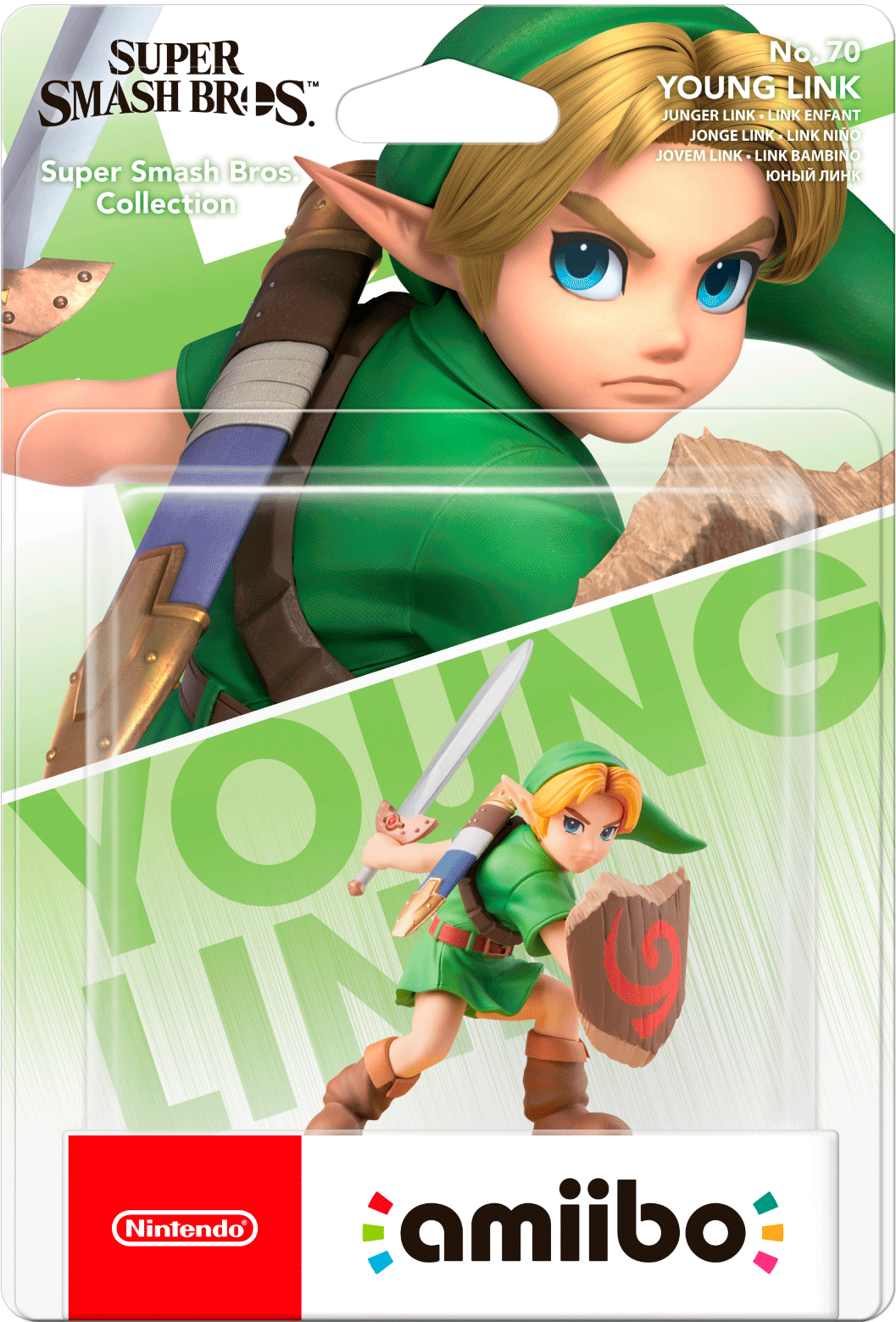 Amiibo. Фигурка Юный Линк / Young Link (Super Smash Bros. Collection)
