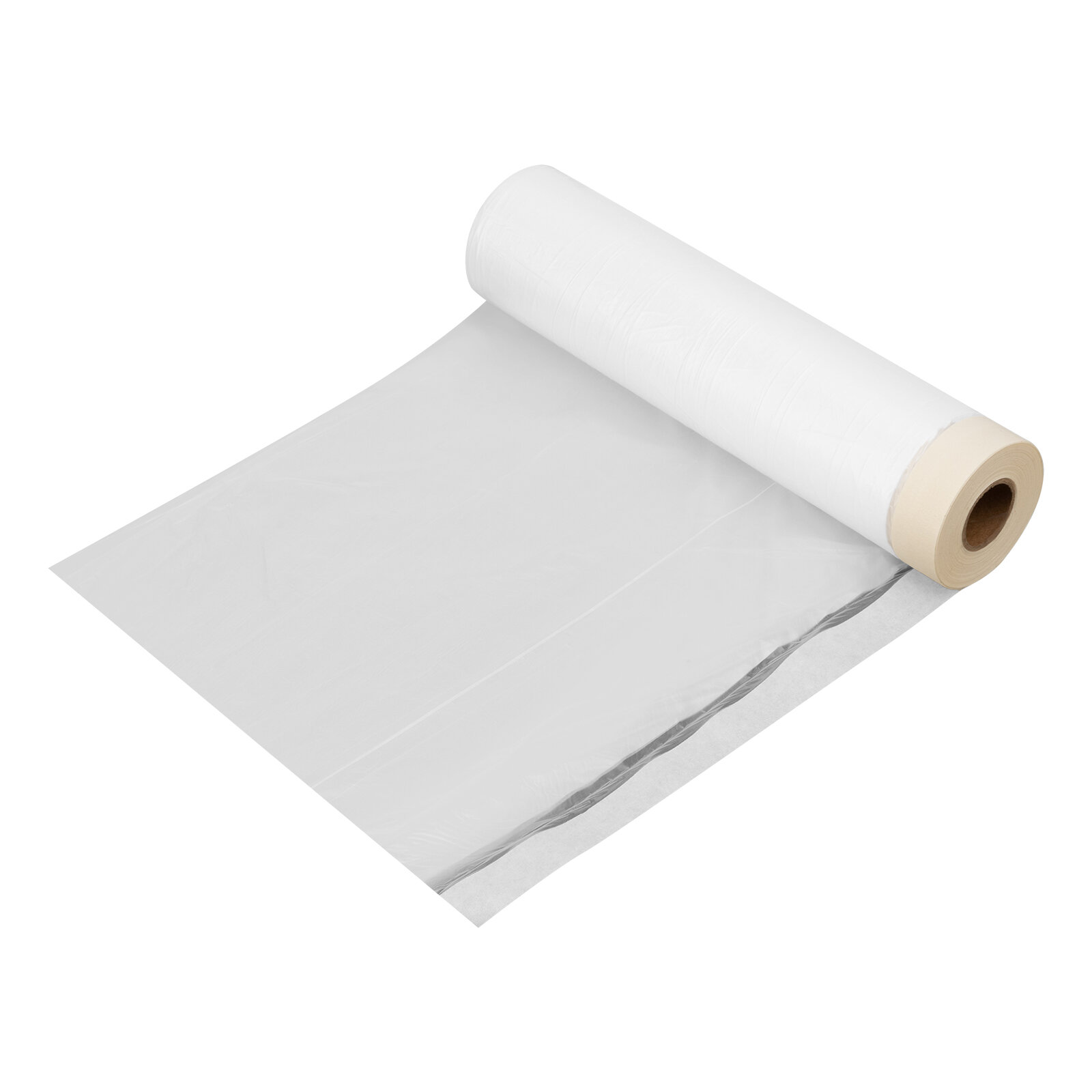 Пленка укрывная для ремонта Matrix, 1700 мм х 15 м, водонепроницаемость, защитная с клеящей лентой, 88752