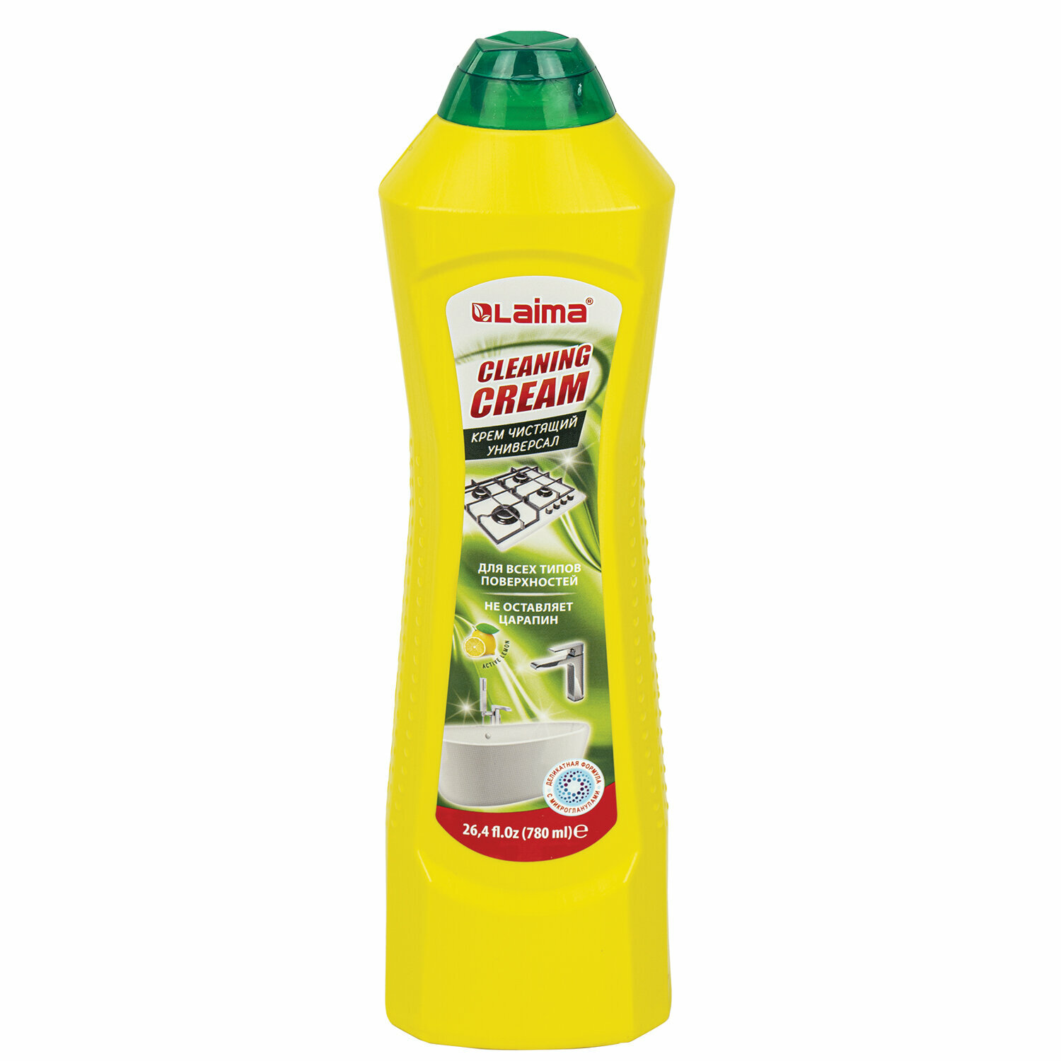 Чистящее средство универсальное крем 780 мл, LAIMA PROFESSIONAL "Лимон", 608662 (цена только за 1 шт.)