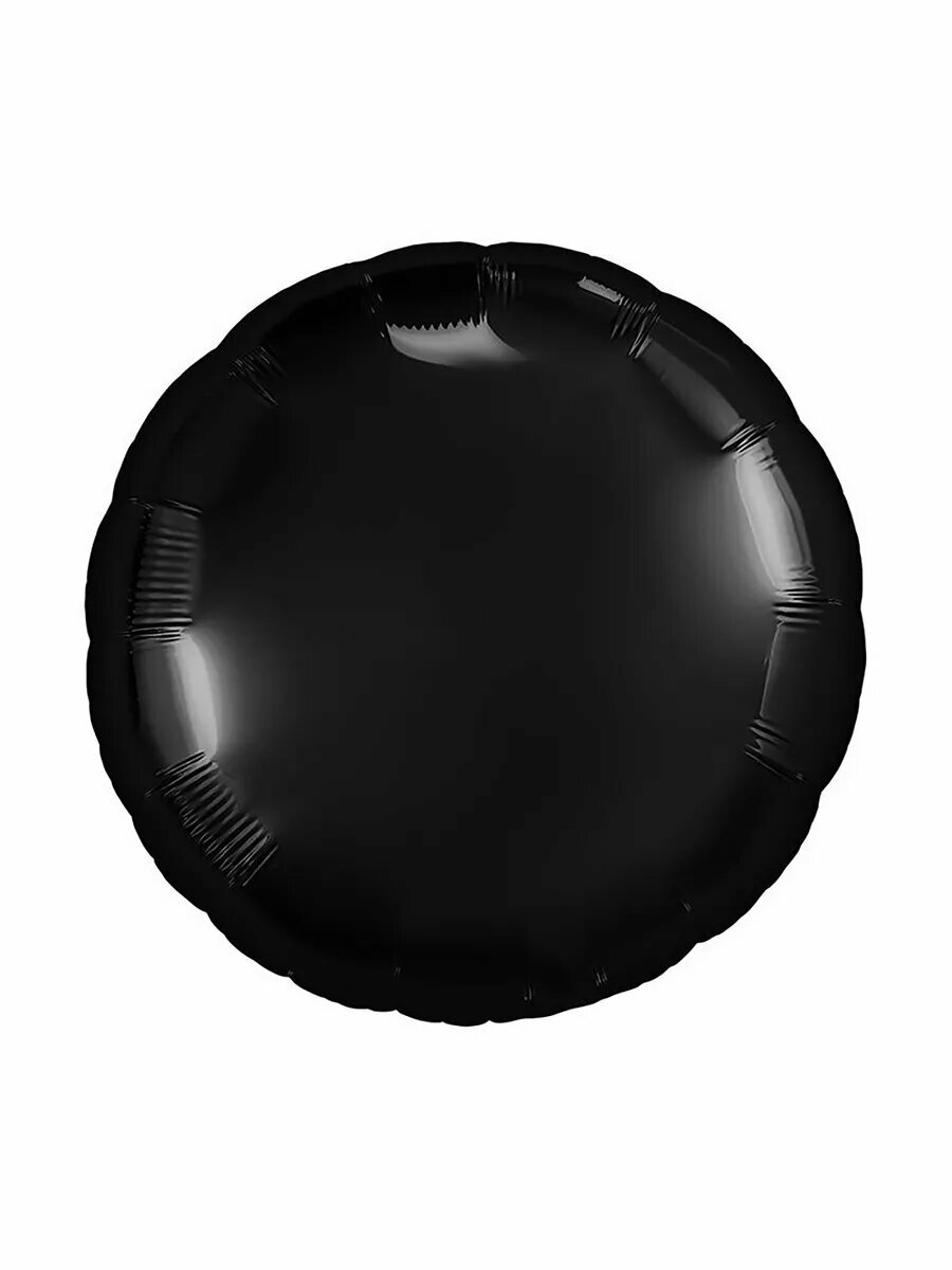 Круг Черный в упаковке, фольгированный шар (30"/76 см ) 1 шт. / AGURA, Россия