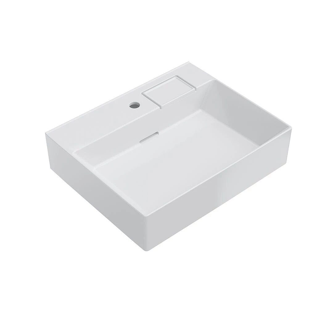 LO. wb.60.1 Раковина LOGICA мебельная с одним отверстием 60, белая глянцевая Цена за 1 шт.