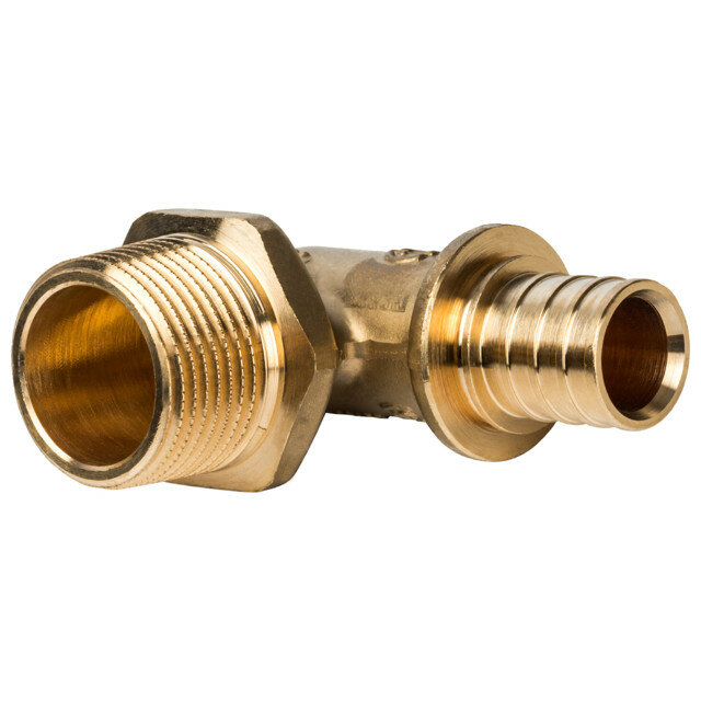 STOUT угольник аксиальный 20x3/4 НР для труб из сшитого полиэтилена PEX PN20