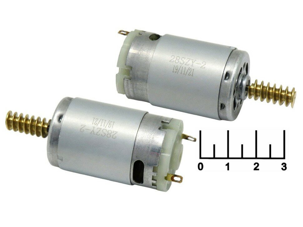 Двигатель 12V 28SZY-2 с шестерней-червяк 5*8*19