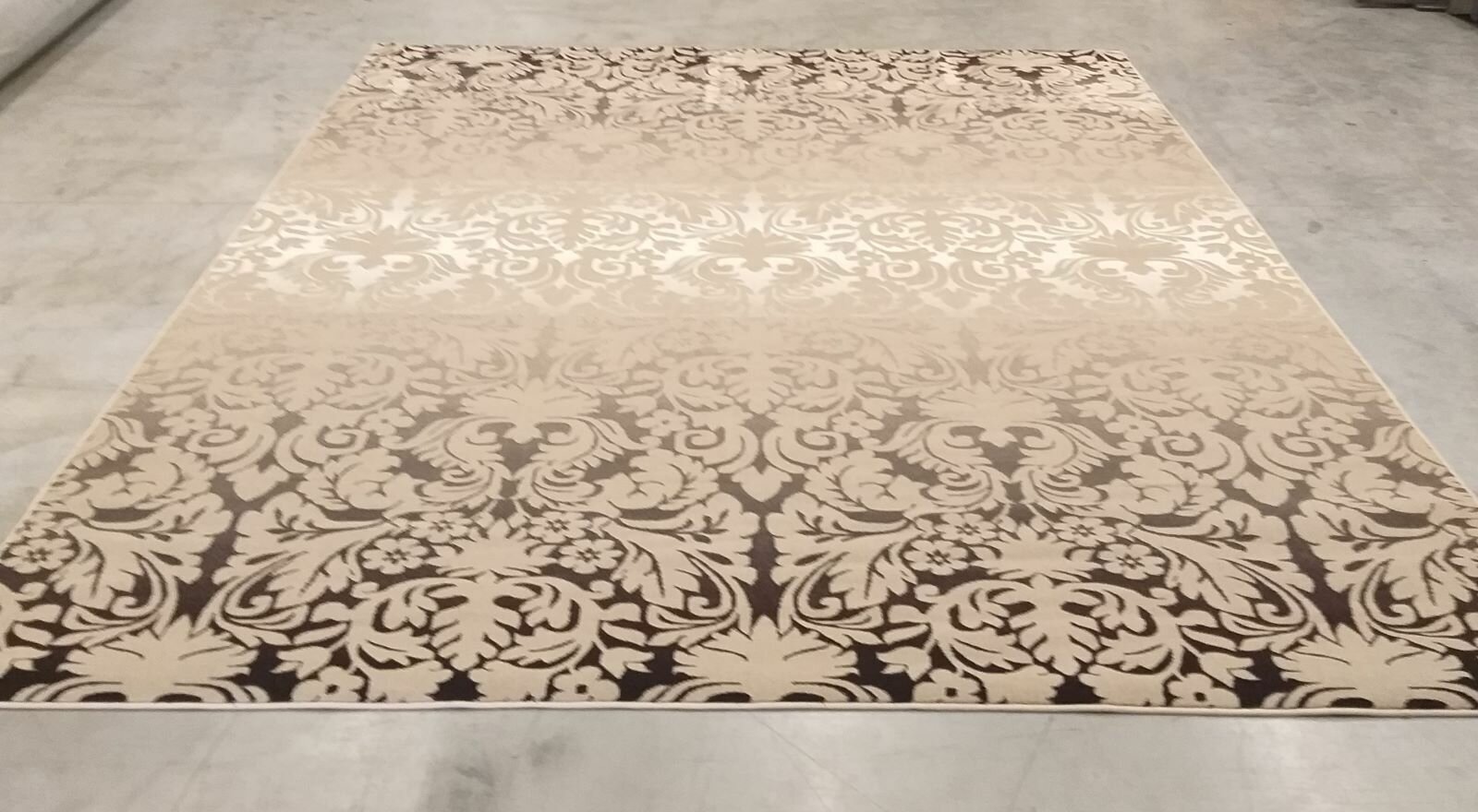 Ковер Модерн Люберцы Кашемир Лб 50100-26 из нитей Хет-Сет, цвет Серый/Светло-серый, размер 1 м на 2 м , вес 3,8 кг.