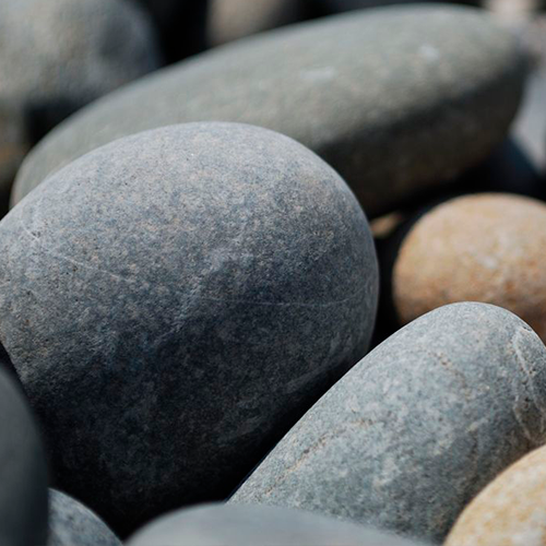 Окатыш речной серый (70-200 мм), 20 кг