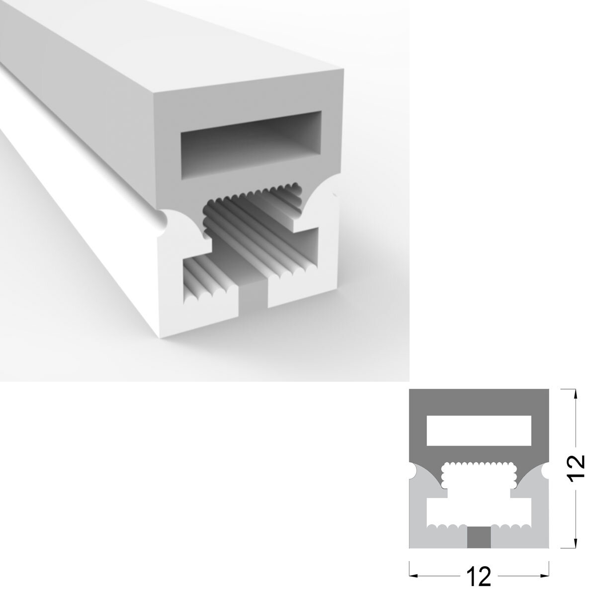 Cиликоновая оболочка T1212 S6 (12*12mm, pcb 8mm)