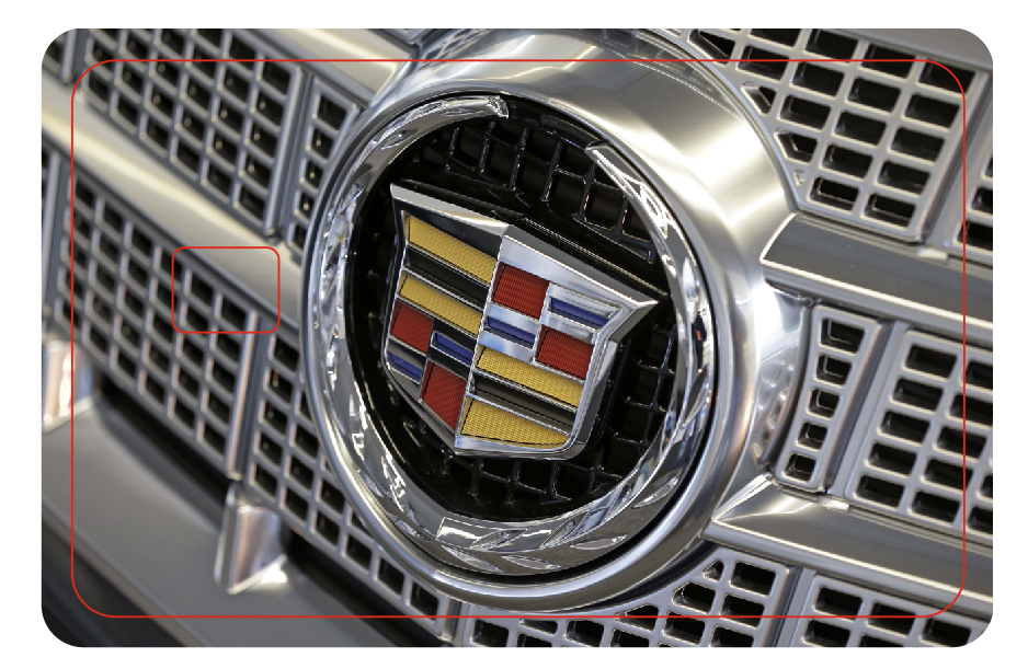 Наклейка на банковскую карту с маркой машины "Каделлак"