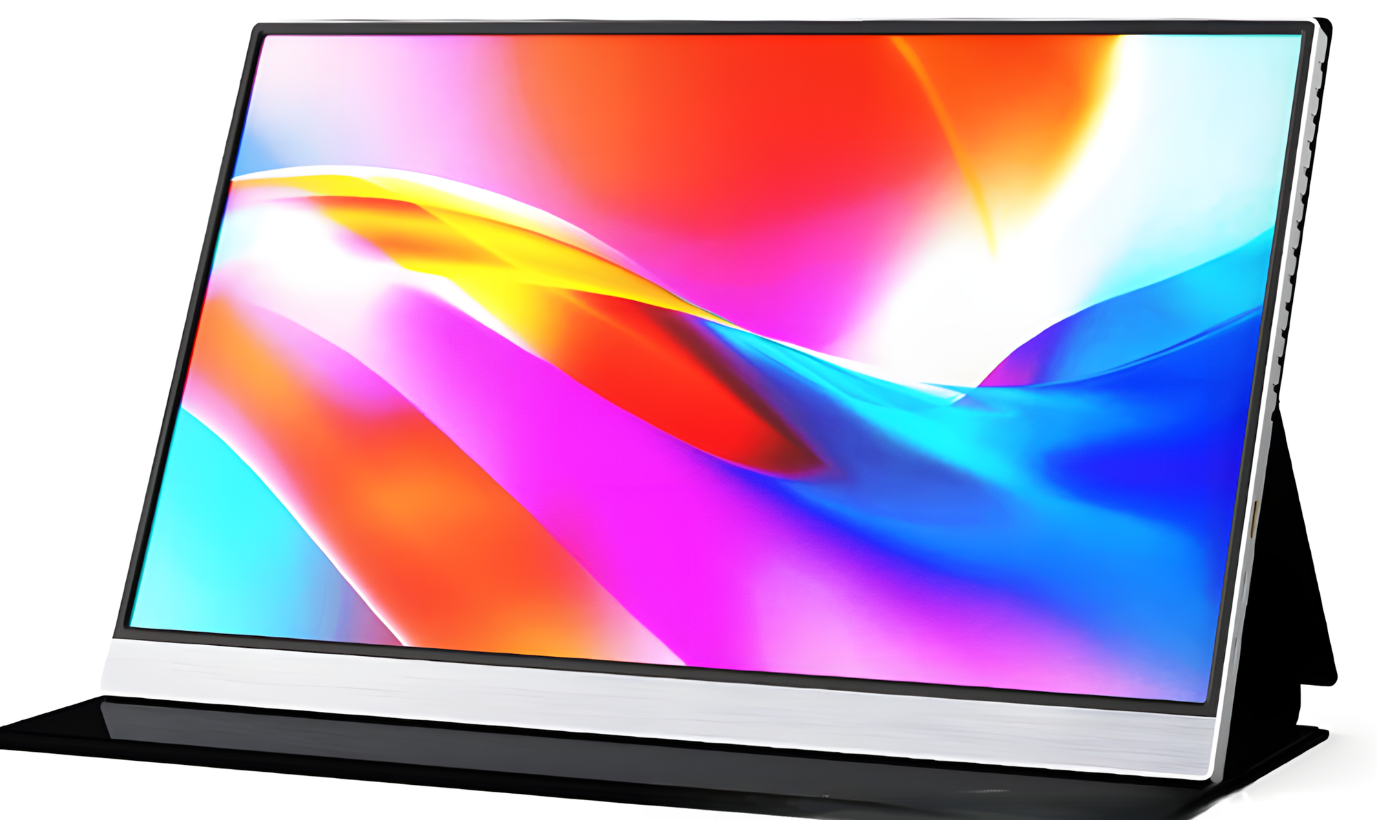 Портативный монитор 15.6" 1562FC QLED, 1920x1080, ультратонкий, с чехлом, серебристый