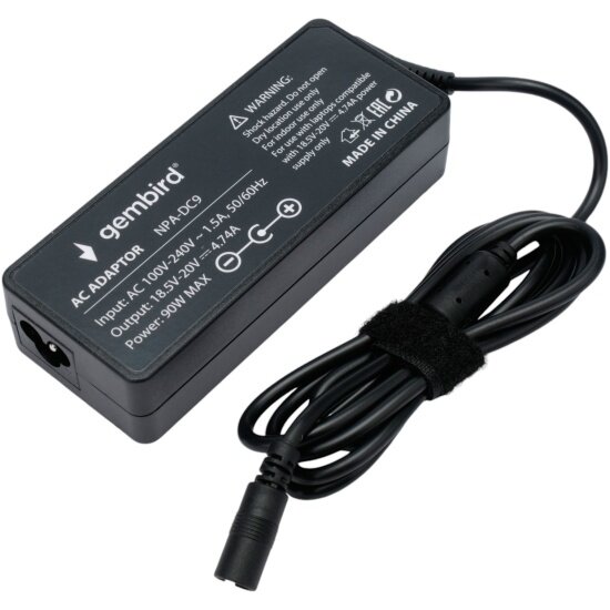 Блок питания универсальный Gembird NPA-DC9, 90Вт, 10 штекеров