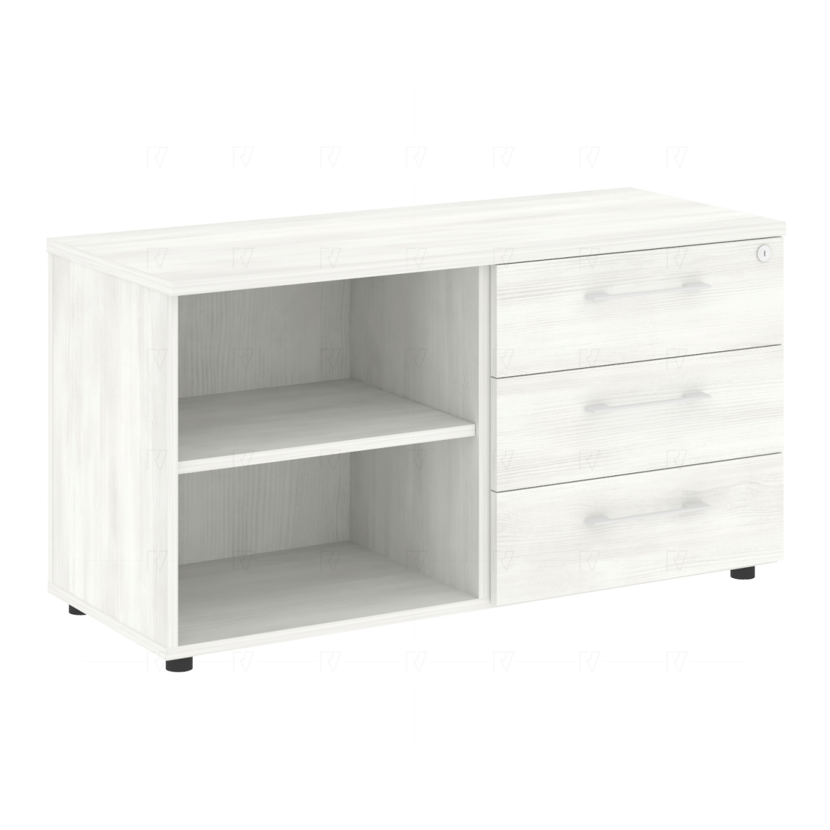 Тумба сервисная стационарная LT. TS-2 Ялта/Yalta Riva Снежная Патина 1096*450*580