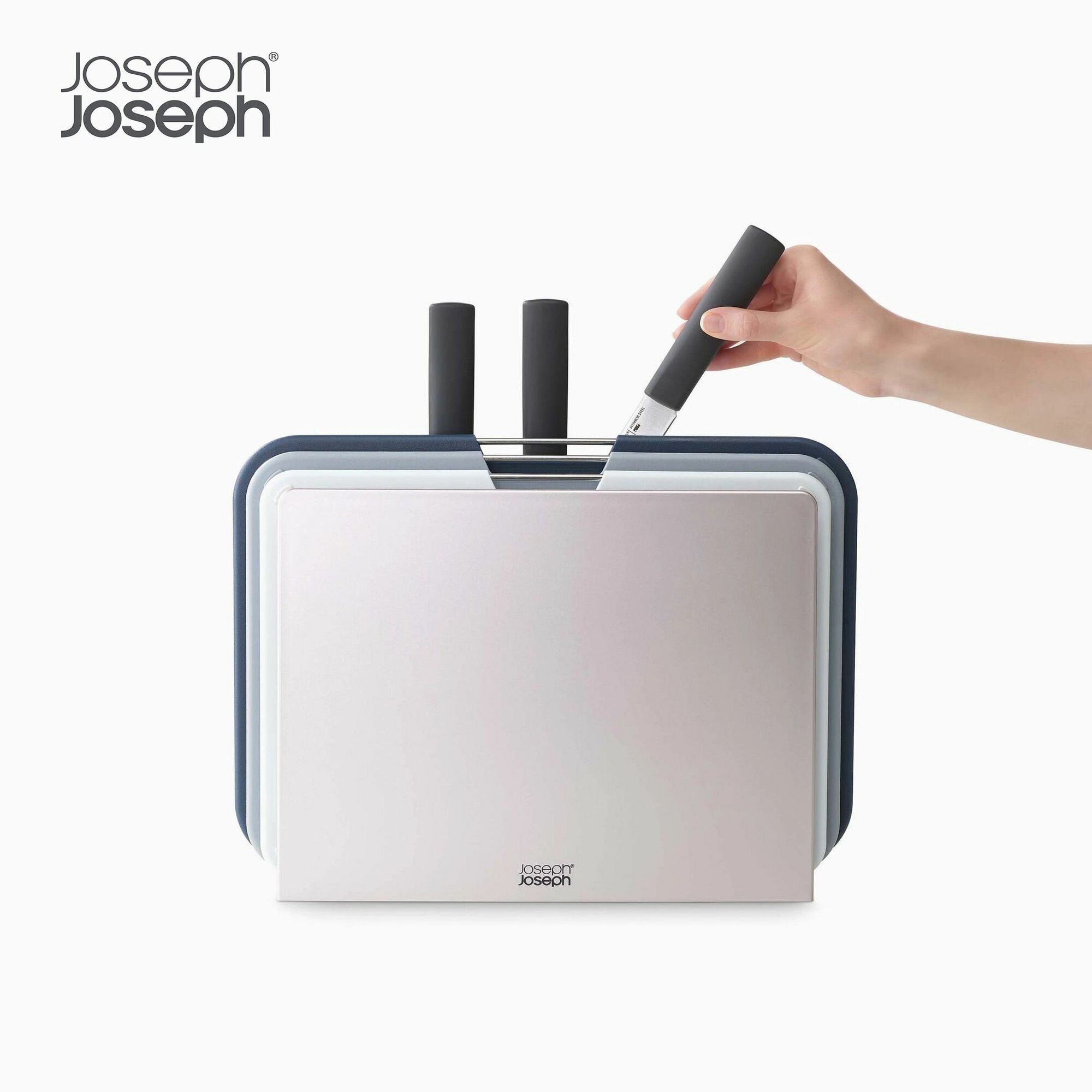 Набор ножей и разделочных досок Joseph Joseph 60194, 6 предметов, серый цвет