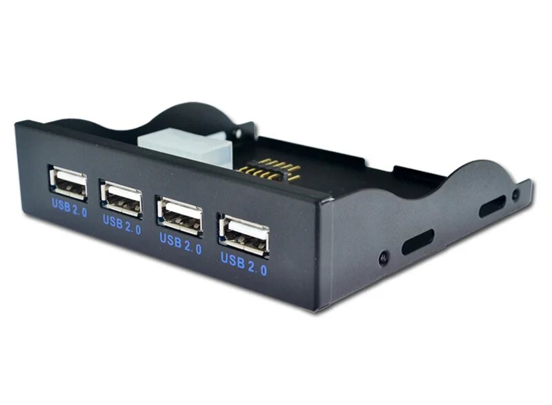 BTBcoin USB передняя панель 4 порта USB2.0 Black