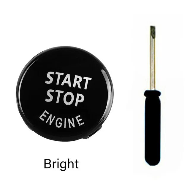 Кнопка START/STOP двигателя Bright Black для BMW X1 E84 и др.