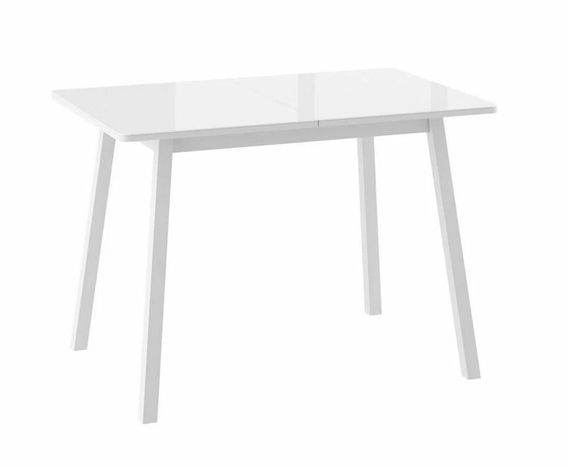 Стол тирк RADIAL-94 Red Black белый, дерево и стекло