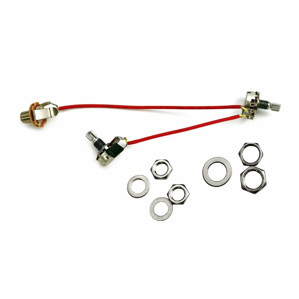 Комплекты жгутов проводов для электрогитары с заменой 1-го тона громкости, предварительно подключенного к 3-полосному разъему 500K Pots для с 6.35