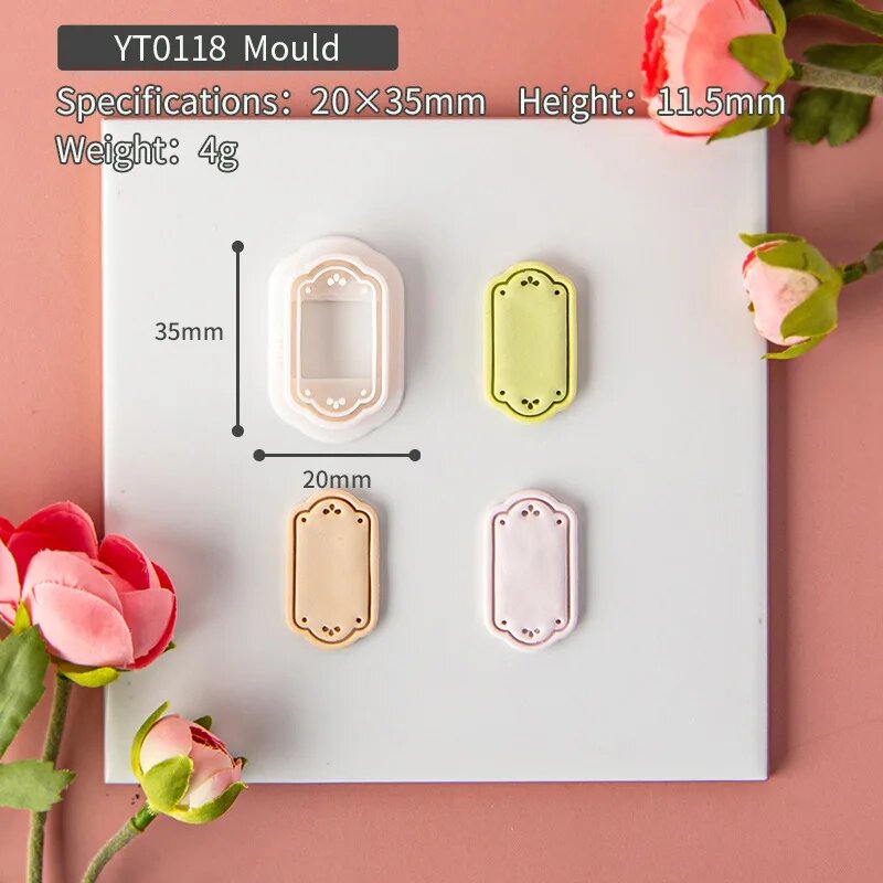 Формы для резки сережек из полимерной глины PLA YT0118