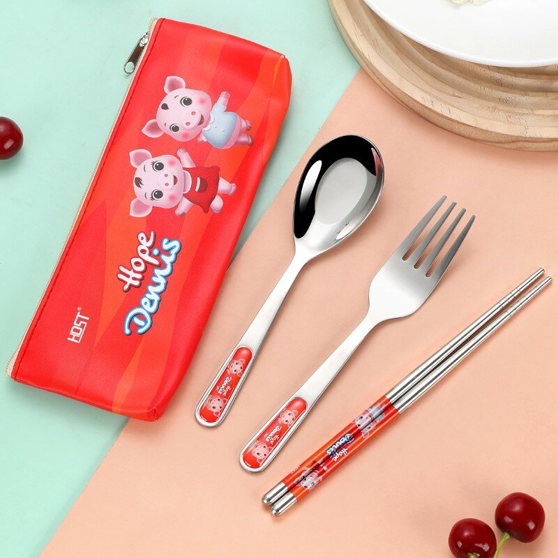 18/8 stainless steel portable cutlery set