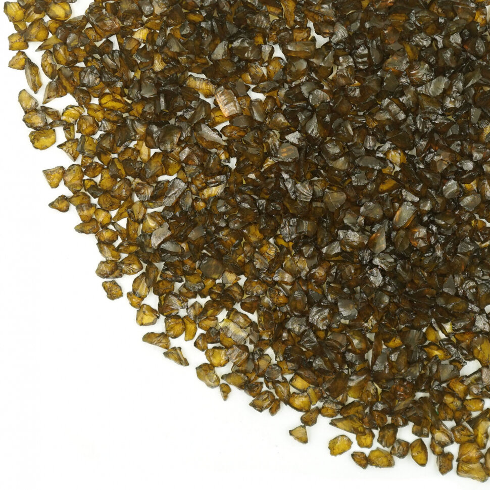 Стеклянная крошка Epoxy Master G124, для эпоксидной смолы и гипса, 2-5мм, кофейная