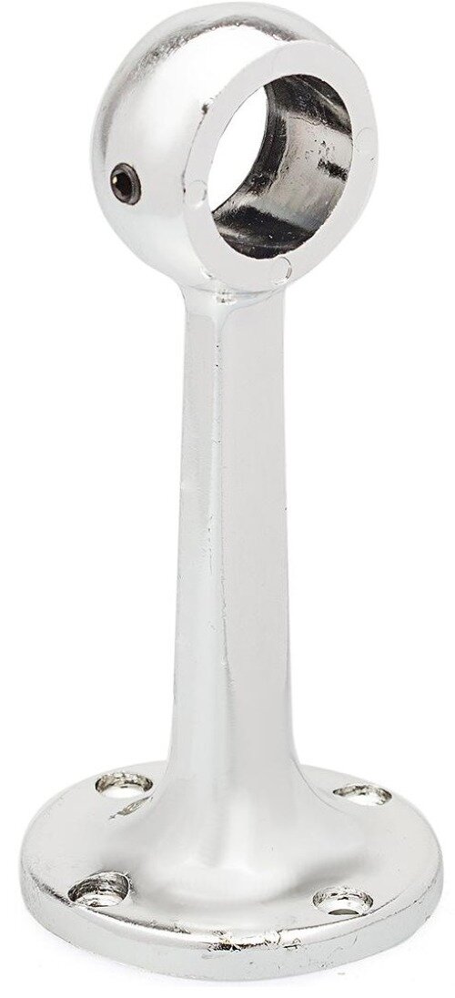 Держатель для трубы Element / Элемент крепление к стене проходное усиленное из металла, цвет хром, 1шт. / крепеж и фурнитура