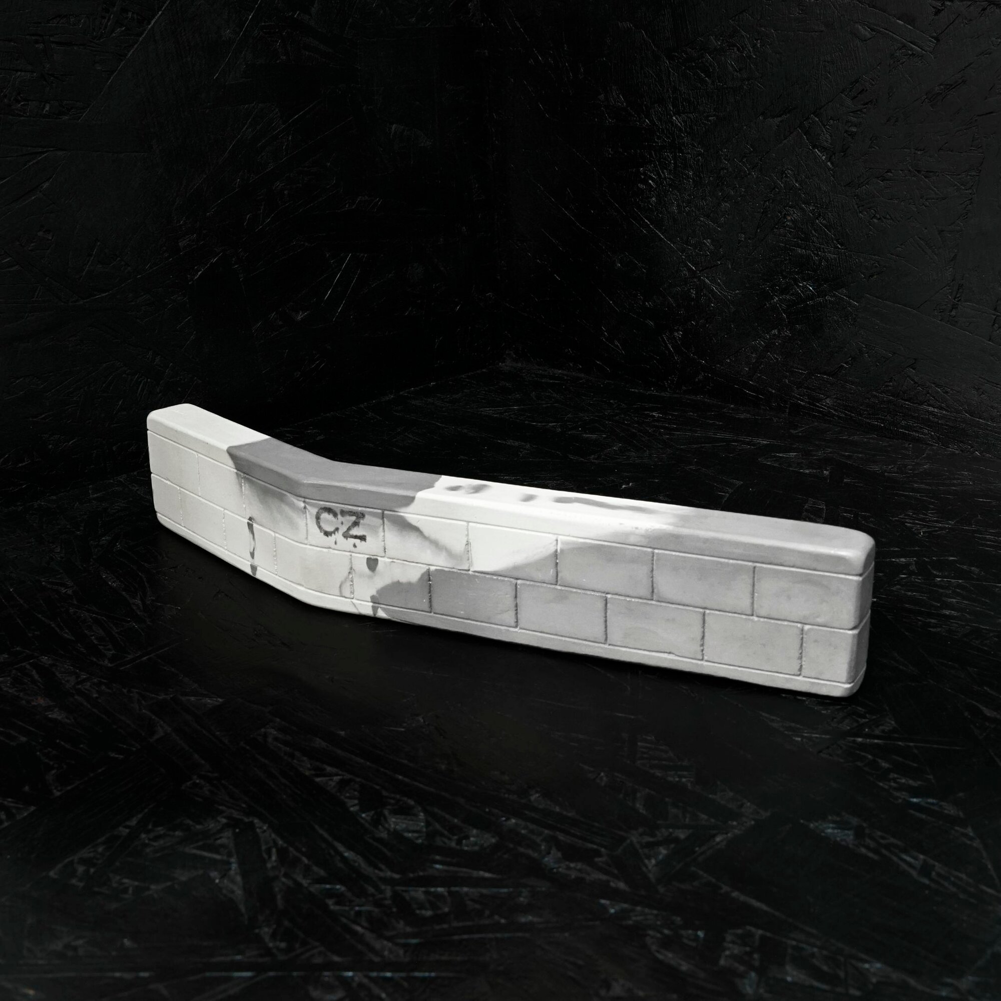 Фигура для фингерборда Comix Zone Kink Curb asphalt/white 27.5x4.5x7