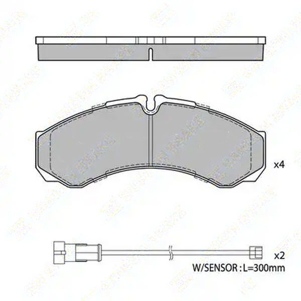 HI-Q SP2638 sp2638 колодки дисковые передние\ iveco daily I 96-99, daily II 99